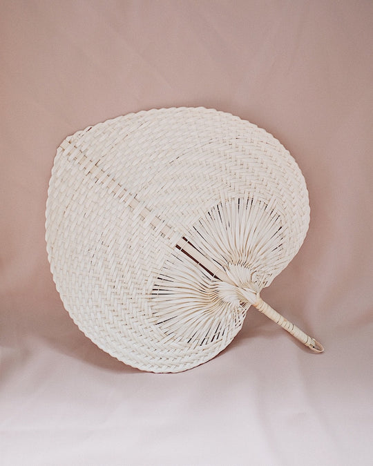 Straw Hand Fan | Olive & Iris