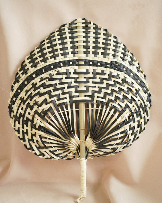 Titi Straw Hand Fan | Olive & Iris