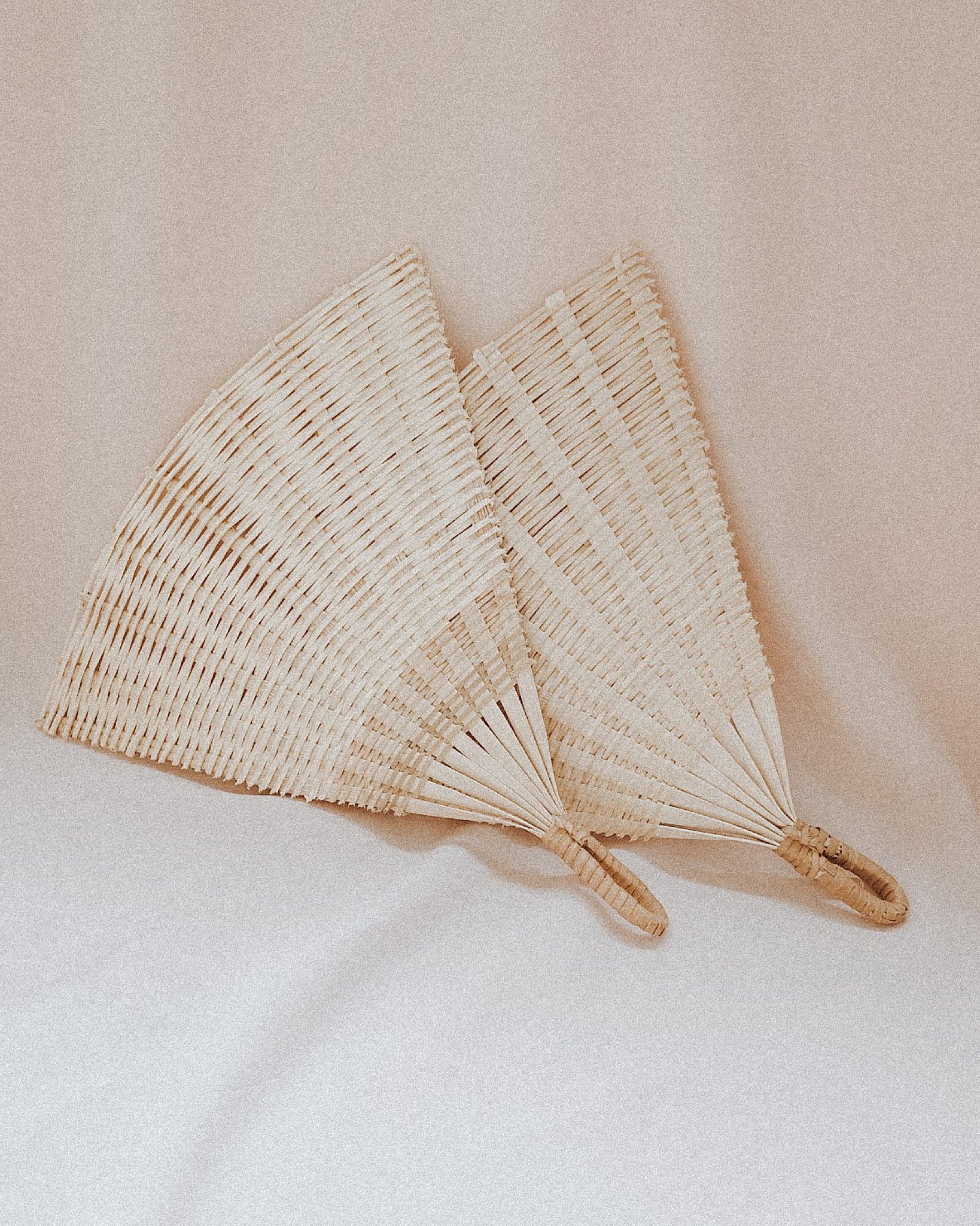 Bamboo Hand Fan | Olive & Iris