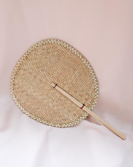 Hand Fan – Olive & Iris