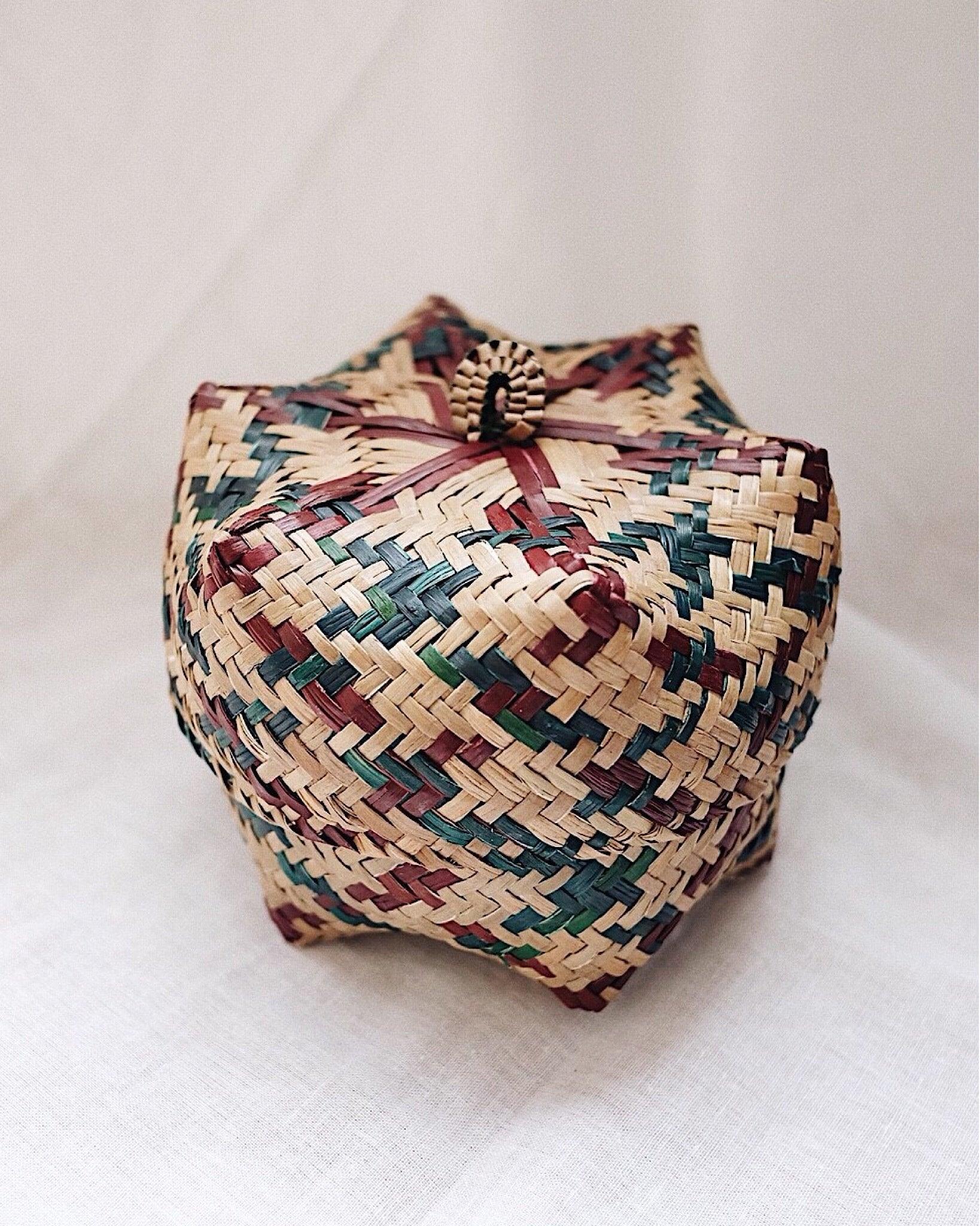 Small Woven Okra Storage Basket | Olive & Iris